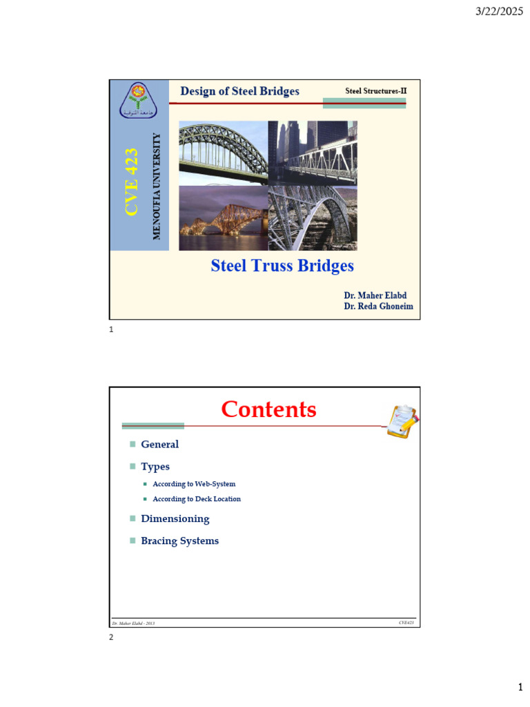 Truss Layout and Bracing System | PDF | Structural Steel | Transport ...