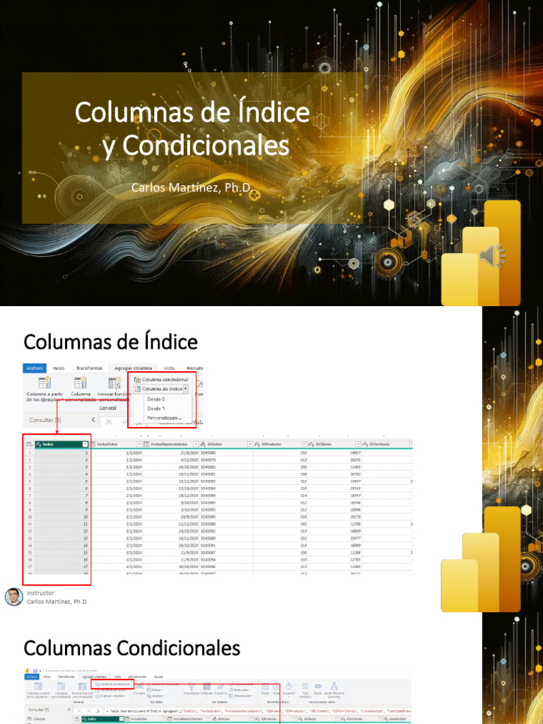 Columnas de Índice y Condicionales | PDF
