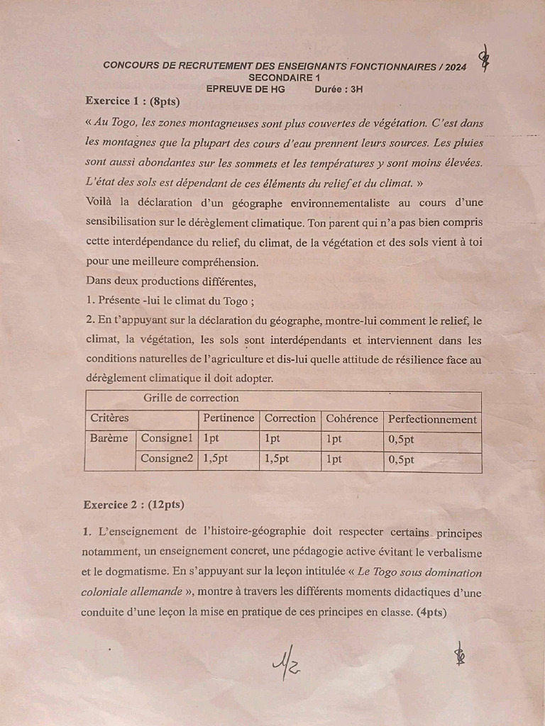 CREF - 2024 - HG - Cycle 1 | PDF