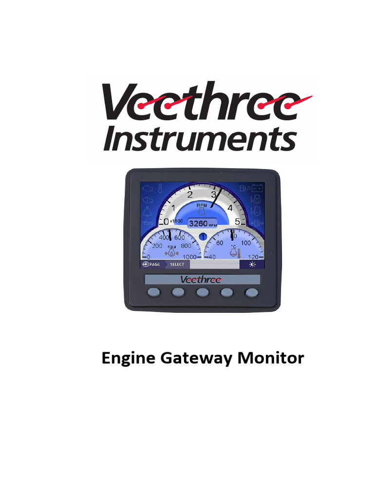 Engine Gateway Monitor Manual1 | PDF | Menu (Computing) | Manufactured ...
