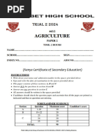 KCSE Agriculture Project Report 2025 | PDF