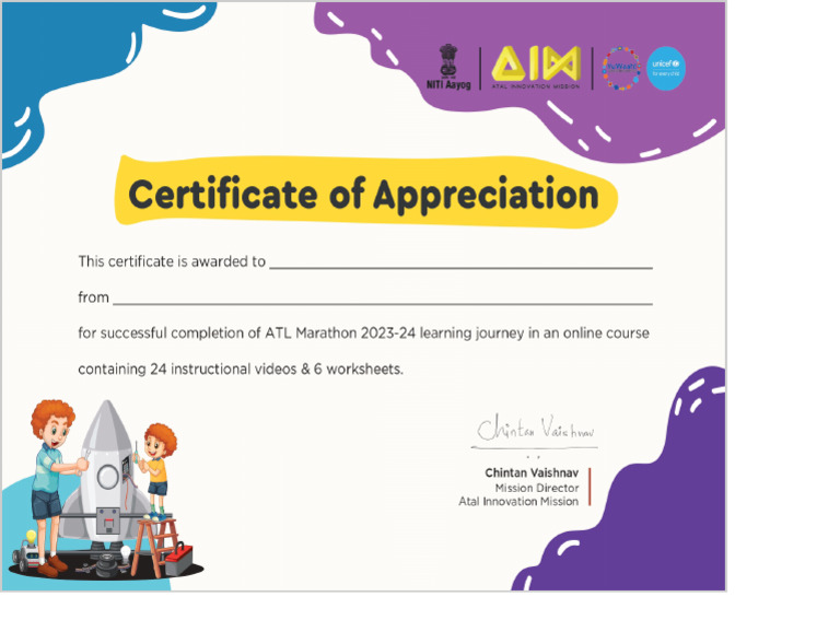 Ashutosh Idea Certificate | PDF