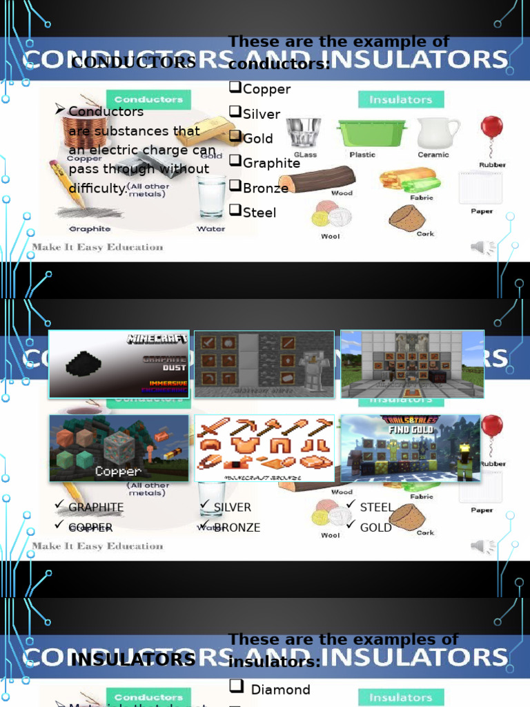 Conductors & Insulators | PDF