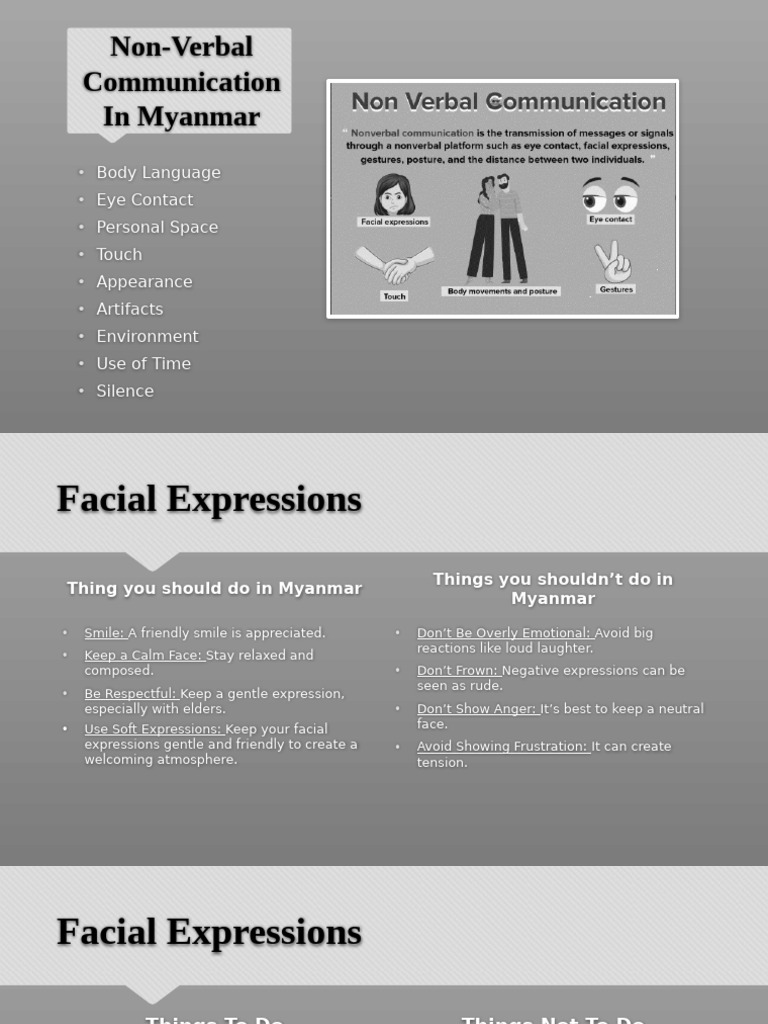 Nonverbal Communication in Myanmar | PDF | Nonverbal Communication ...