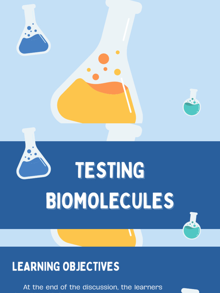 Tests for Detecting Food Biomolecules | PDF | Chemical Compounds ...