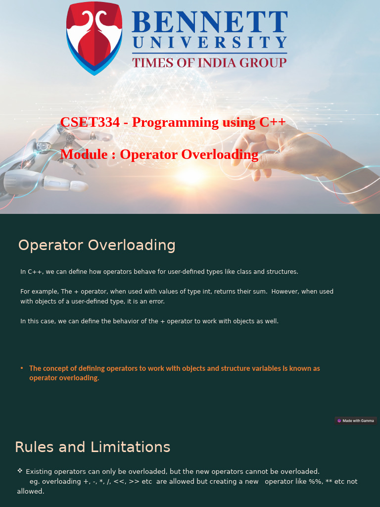 Week4b Op Overloading | PDF | Software Engineering | Computing