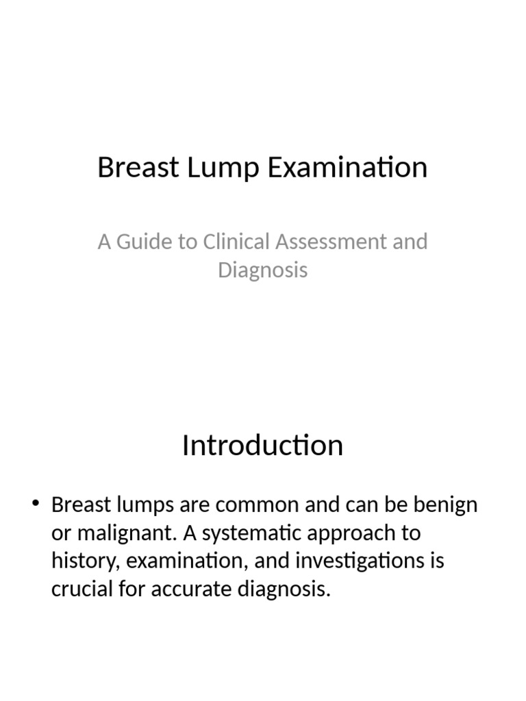 Breast_Lump_Examination 3 | PDF