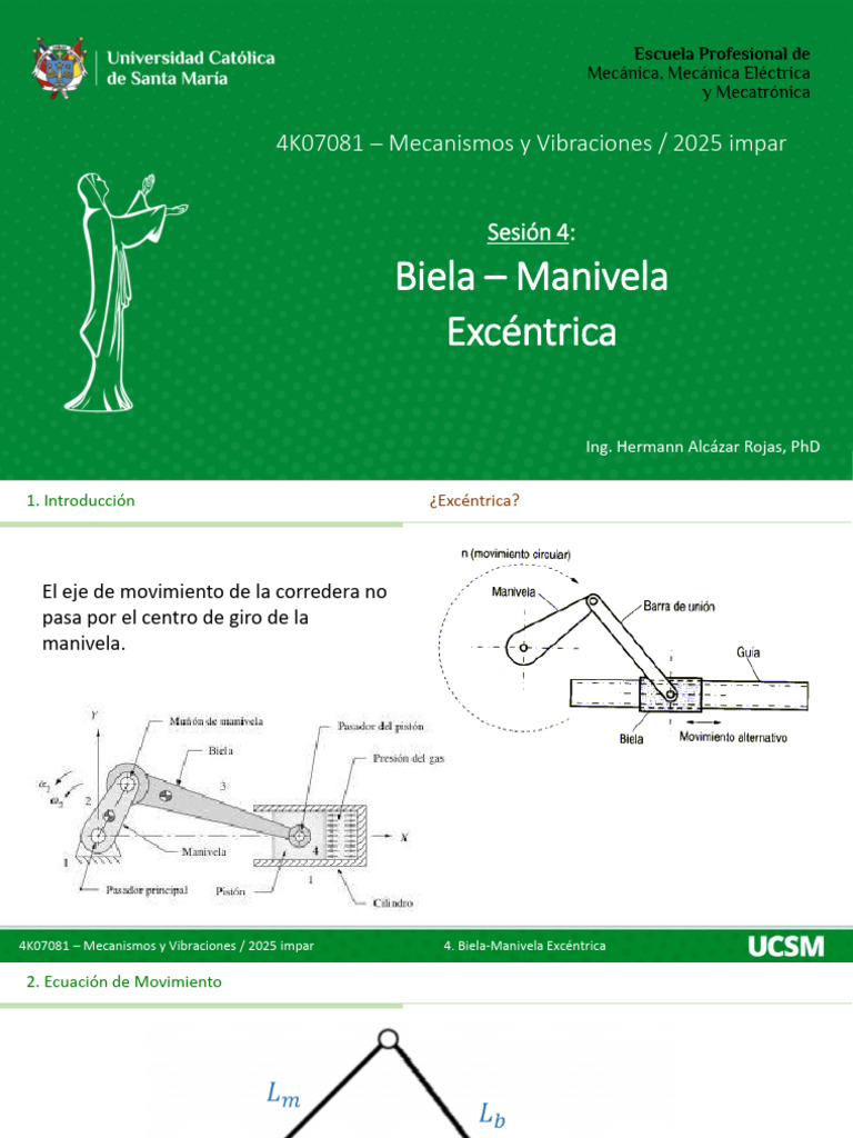 Biela-Manivela Excéntrica | PDF | Fenomeno fisico | Movimiento (física)