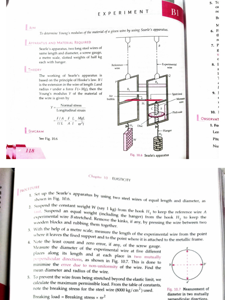 Physics Class 11 Experiment 12 Pdf