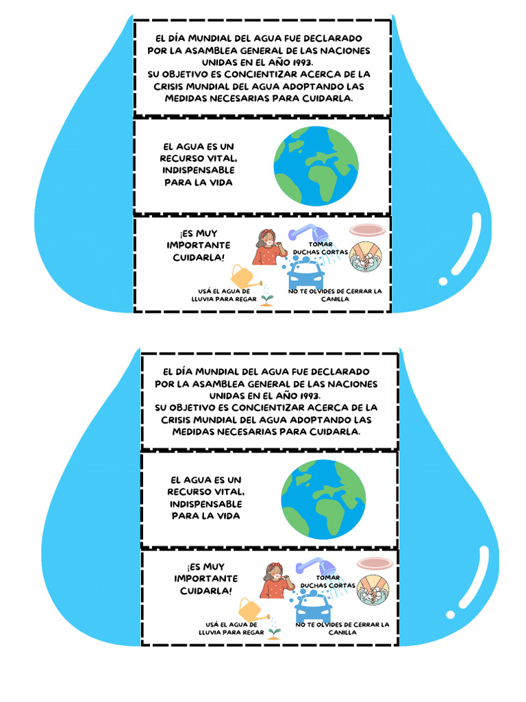 Día Mundial del Agua: Conciencia y Cuidado | PDF