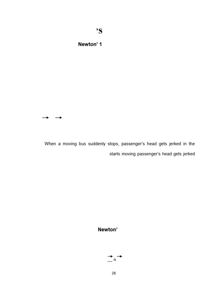 Newton's Laws of Motion Explained | PDF | Force | Tension (Physics)