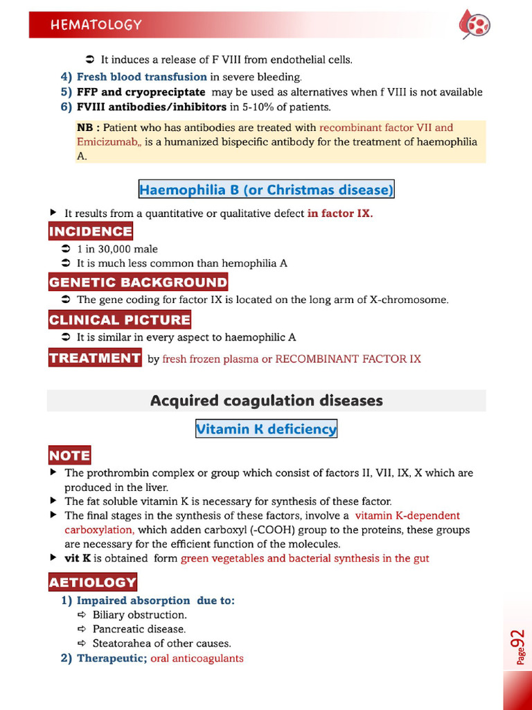 Sa3ed Hematology ( Hemostasis ) -10-13 | PDF