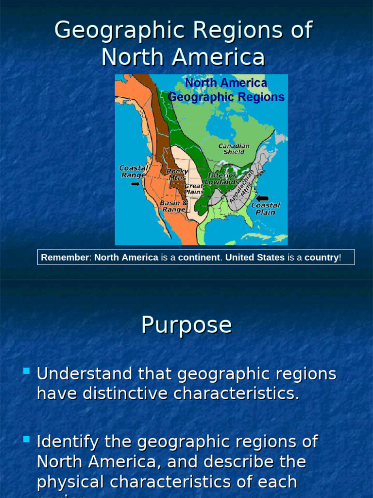 Geographic Regions of North America | PDF | North America | Appalachian ...