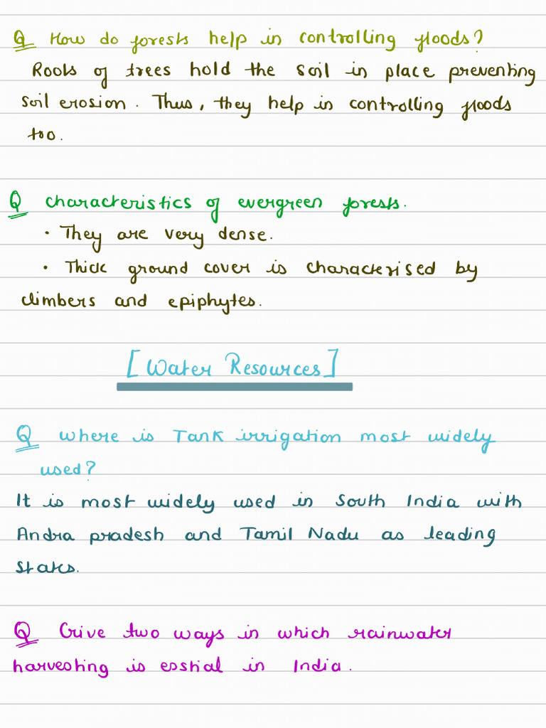 GEOGRAPHY, Water Resources Pyq | PDF
