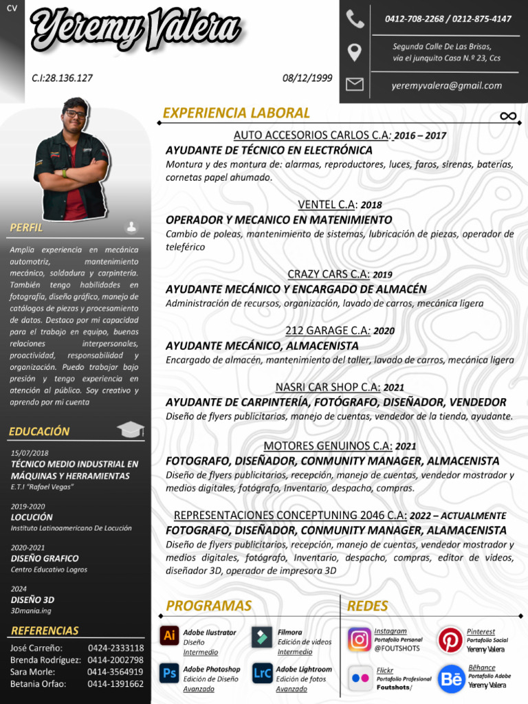 Curriculum Yeremy Valera 2024 | PDF