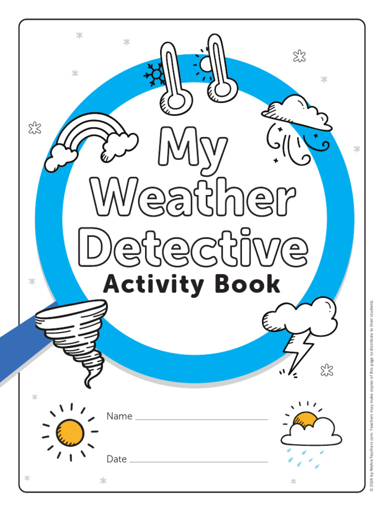 Weather Detective Activity Printable | PDF | Storms | Rain