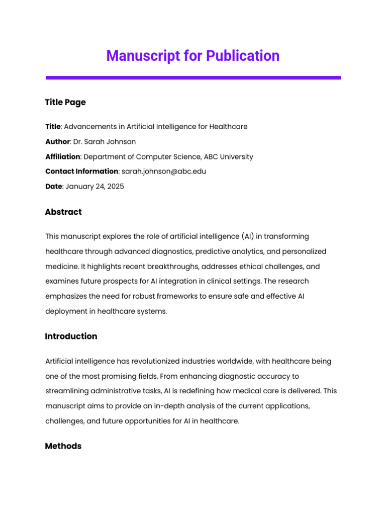 Manuscript for Publication | PDF | Artificial Intelligence | Intelligence (AI) & Semantics