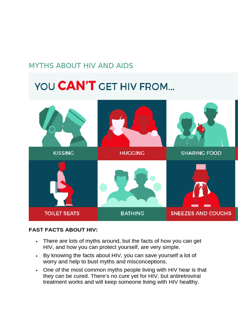 Debunking HIV and AIDS Myths | PDF