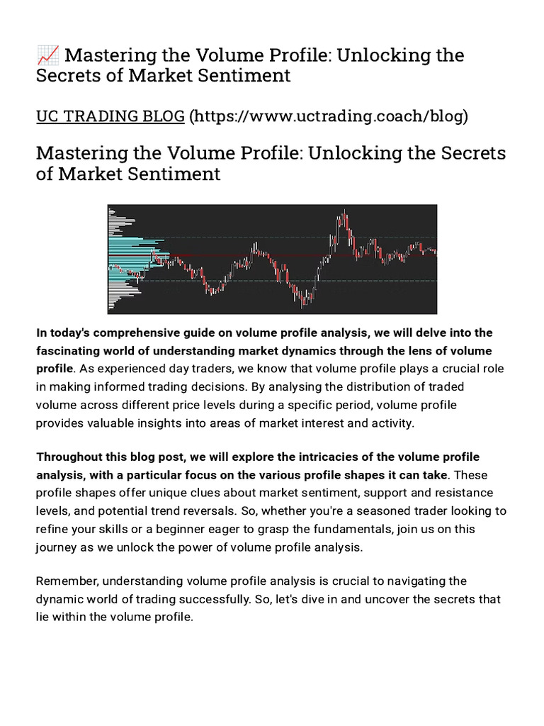B-Shape Volume Profile Explained | PDF | Day Trading | Market (Economics)