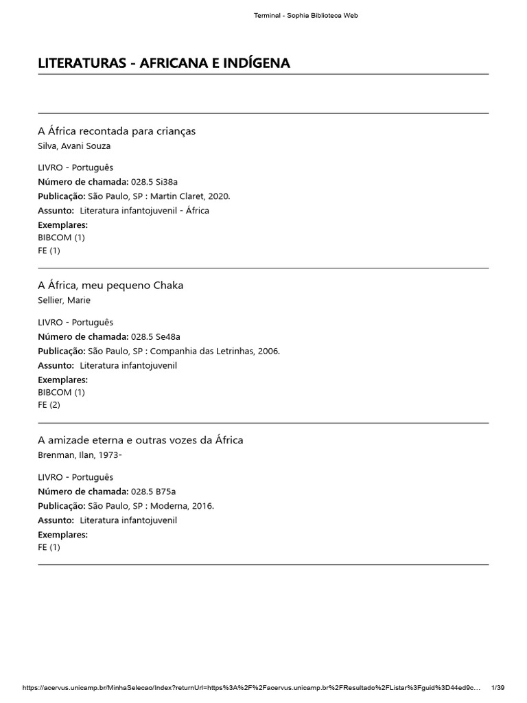 Literaturas_20-_20Africana_20e_20ind_C3_ADgena_0 | PDF | São Paulo ...
