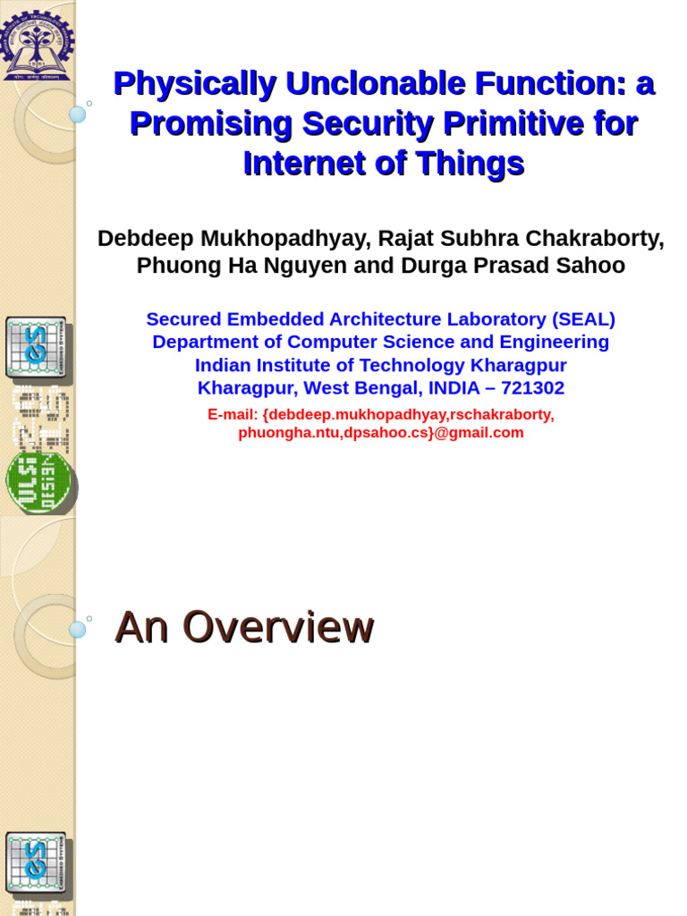 Vlsid 2015 Tutorial Iitkgp Seal | PDF | Applied Mathematics | Computer Engineering