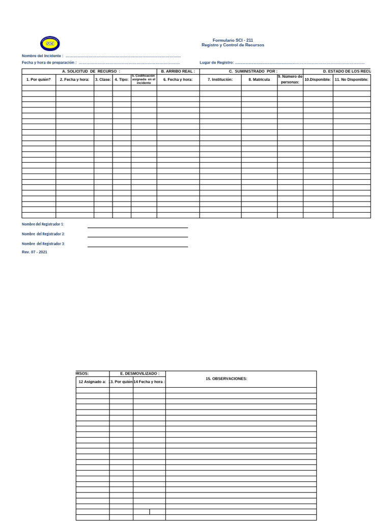 SCI211 Formulario | PDF