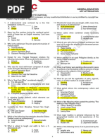 Art Appreciation Midterm Exam With Answer Key | PDF | Paintings | Sculpture