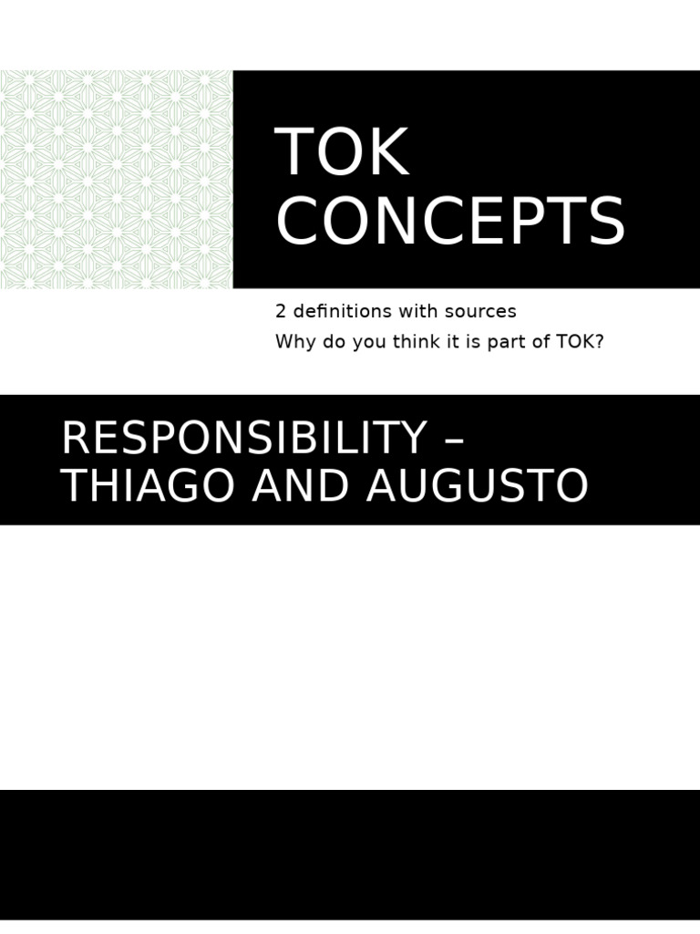 TOK Concepts 2026 2A | PDF