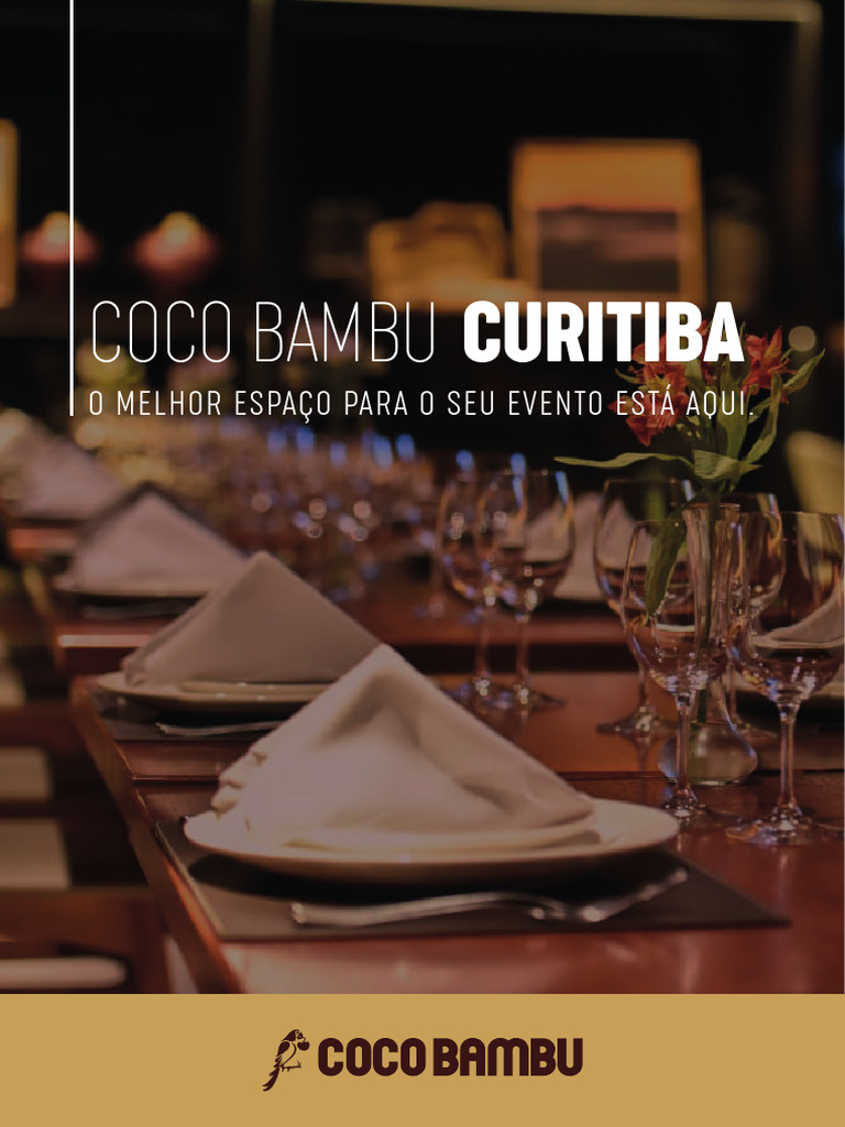 Eventos e Buffet no Coco Bambu Curitiba | PDF | Cardápio | Queijo