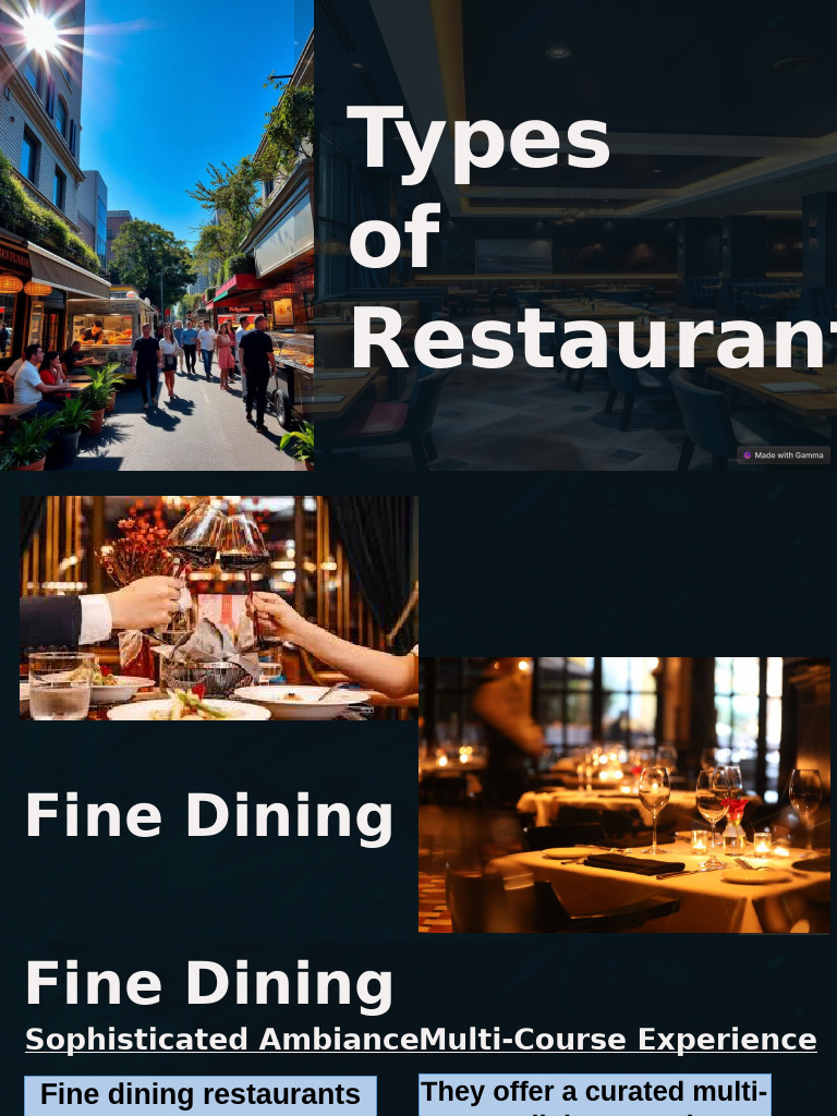 TLE 9 - Types-Of-Restaurant | PDF | Restaurants | Meal