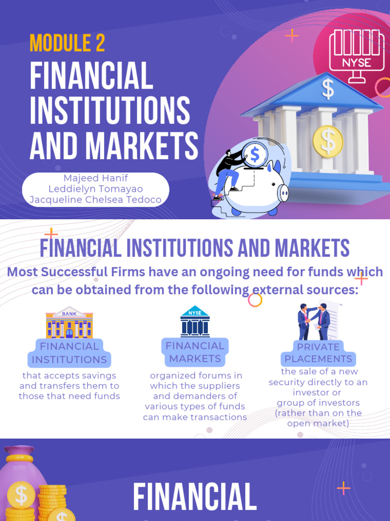 Financial Institutions and Markets (Final Presentation) | PDF | Banks ...