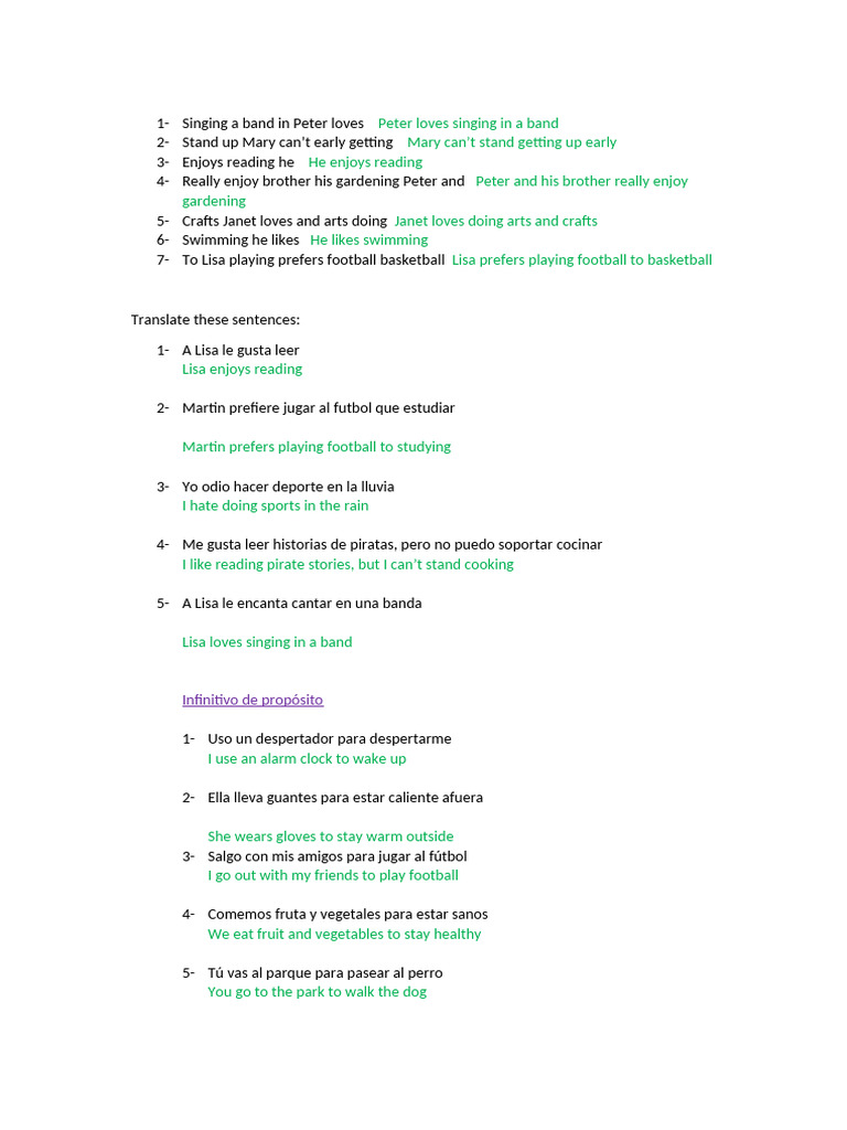 Martin Lesson 1 Exercises | PDF