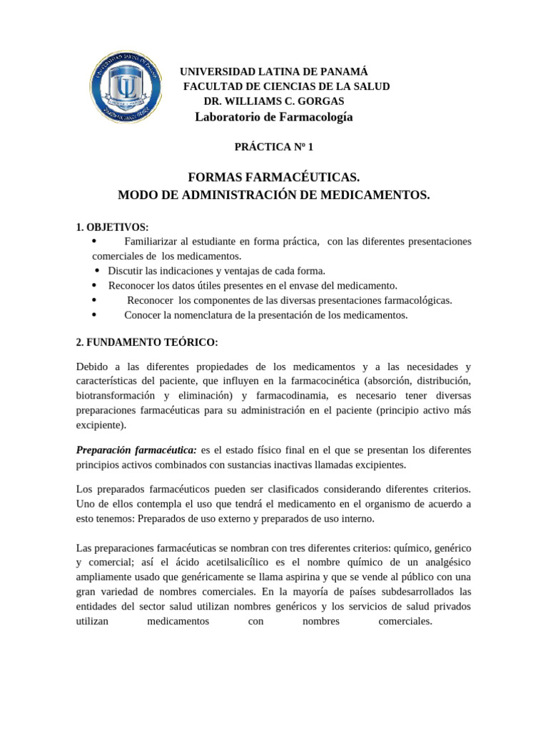 Guia Formas Farmac y Prospecto 2025 | PDF | Tableta (Farmacia ...