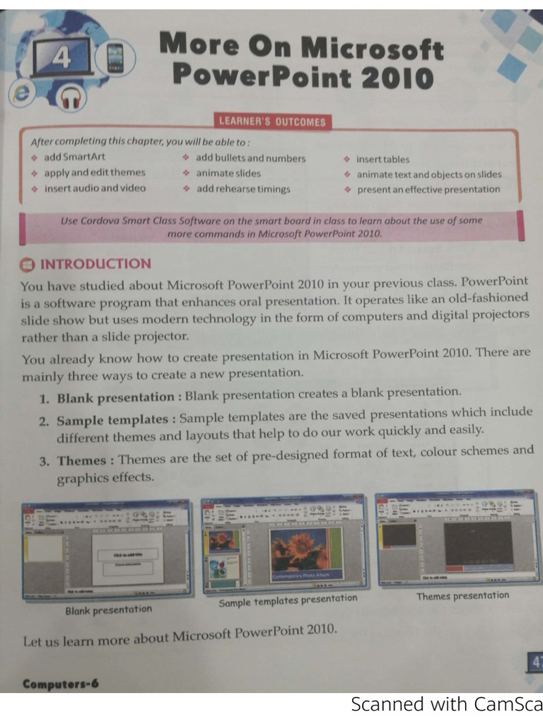 Chapte 4 - MS PowerPoint 2010 | PDF