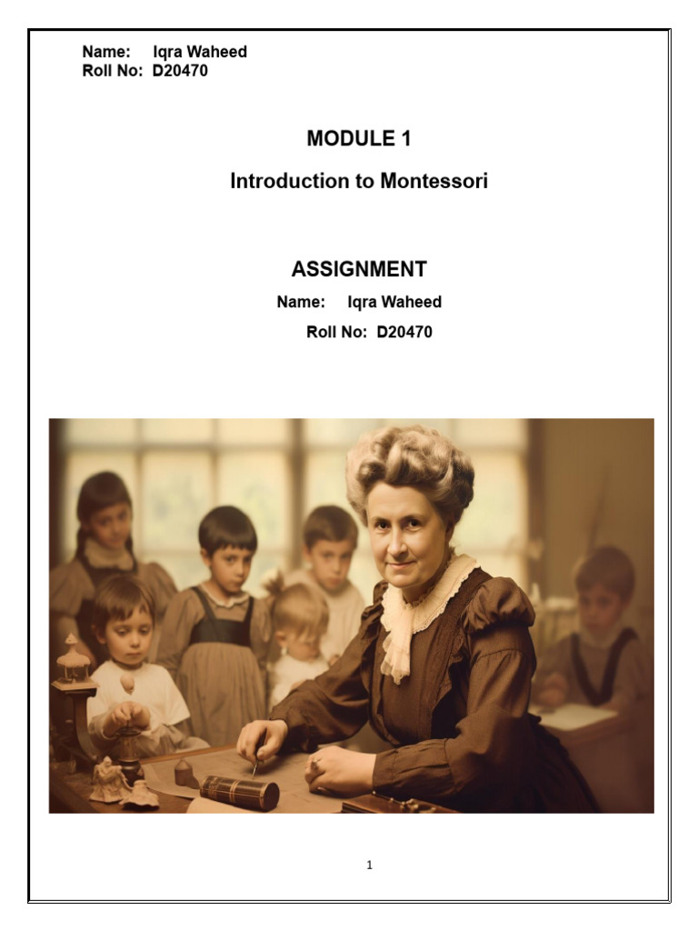 Introduction To Montessori | PDF | Montessori Education | Learning