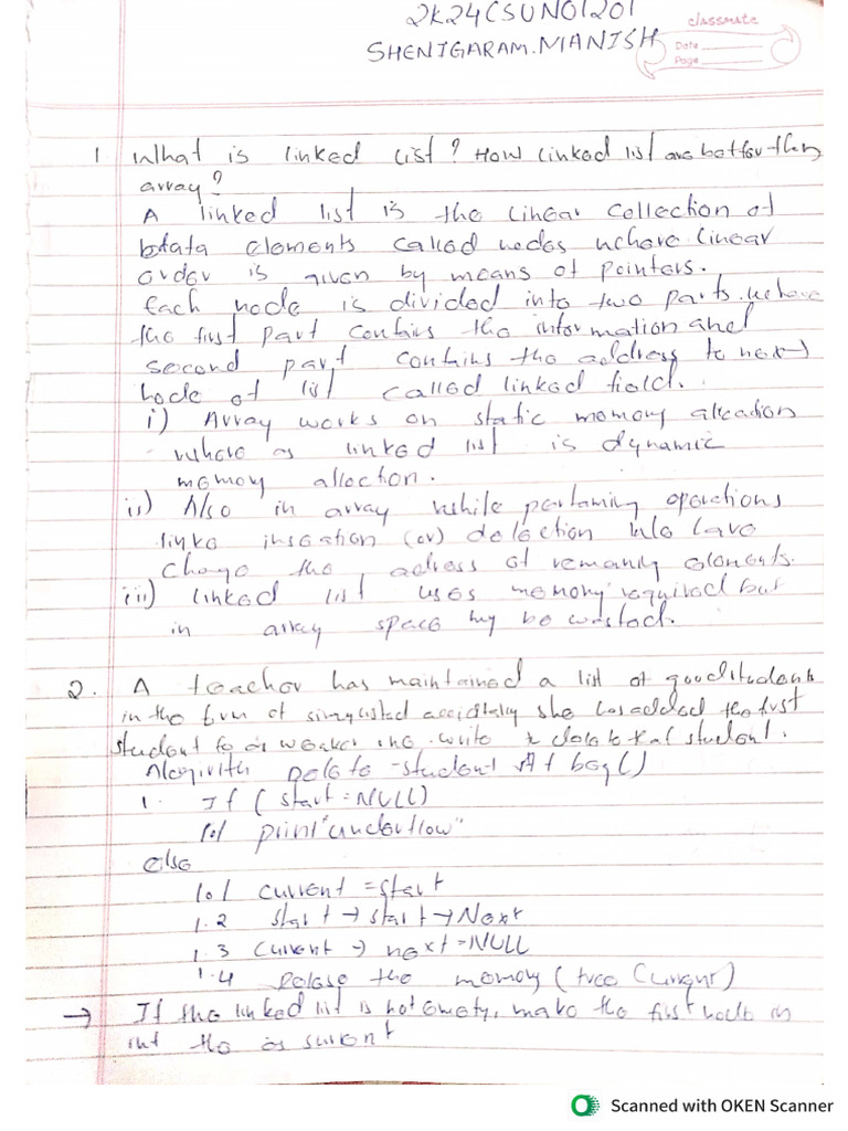 Dsa Assignment Manish 2k24csun01201 | PDF