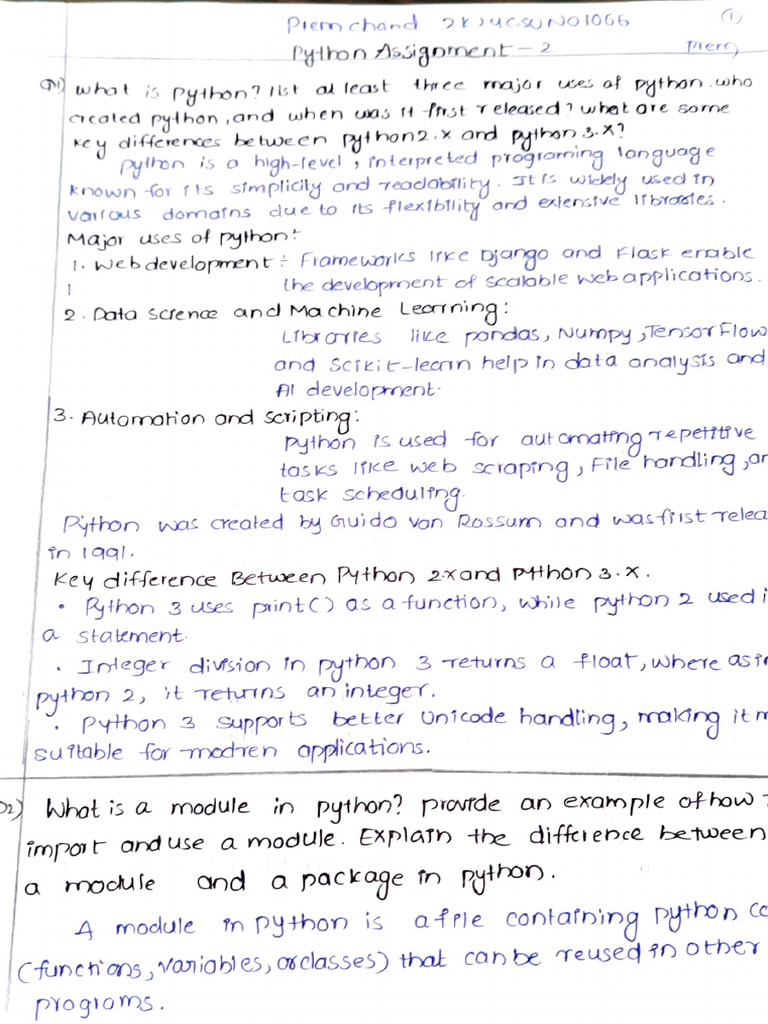Prem Ass 2 Python | PDF | Python (Programming Language) | Control Flow