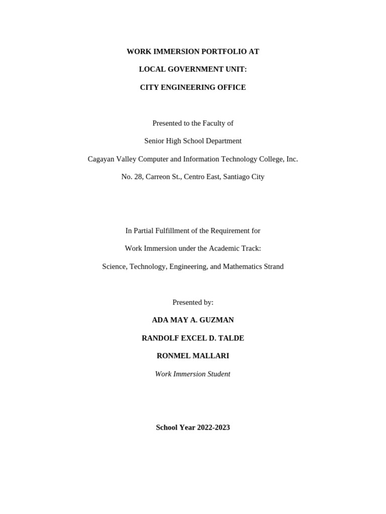 CHECKED_Sample-Narrative-Work-immersion (1) | PDF