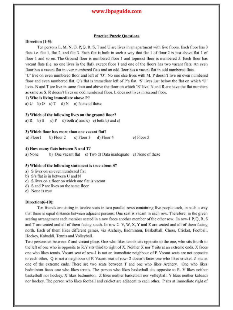 Puzzle | PDF