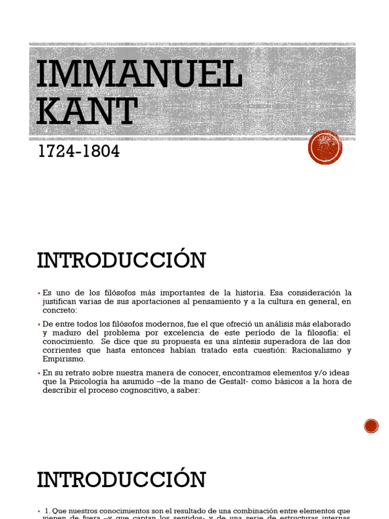 Kant PDF | PDF | A priori y a posteriori | Immanuel Kant