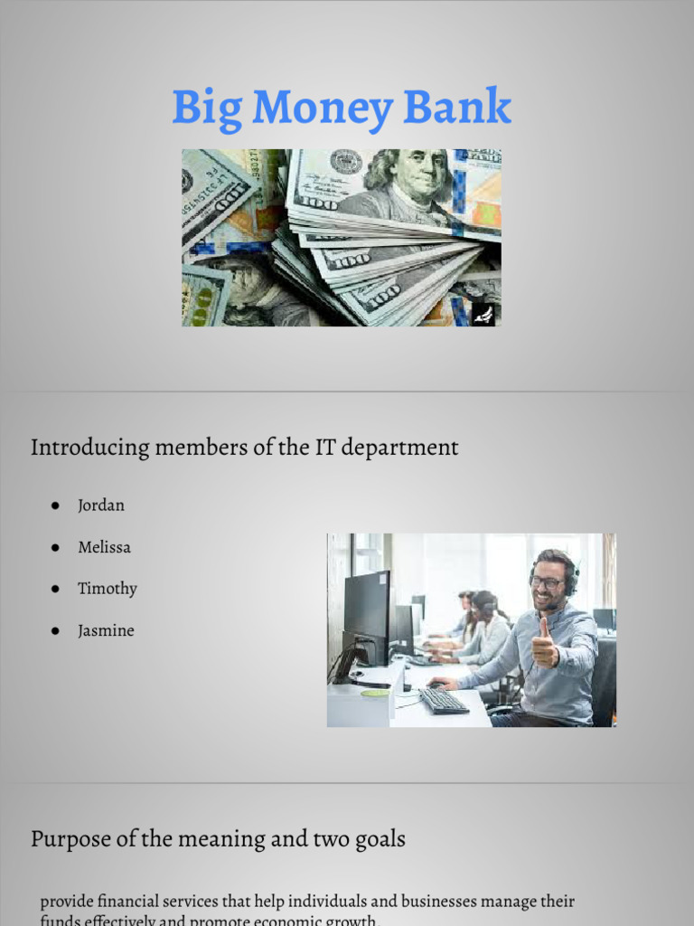 Big Money Bank IT Security Overview | PDF