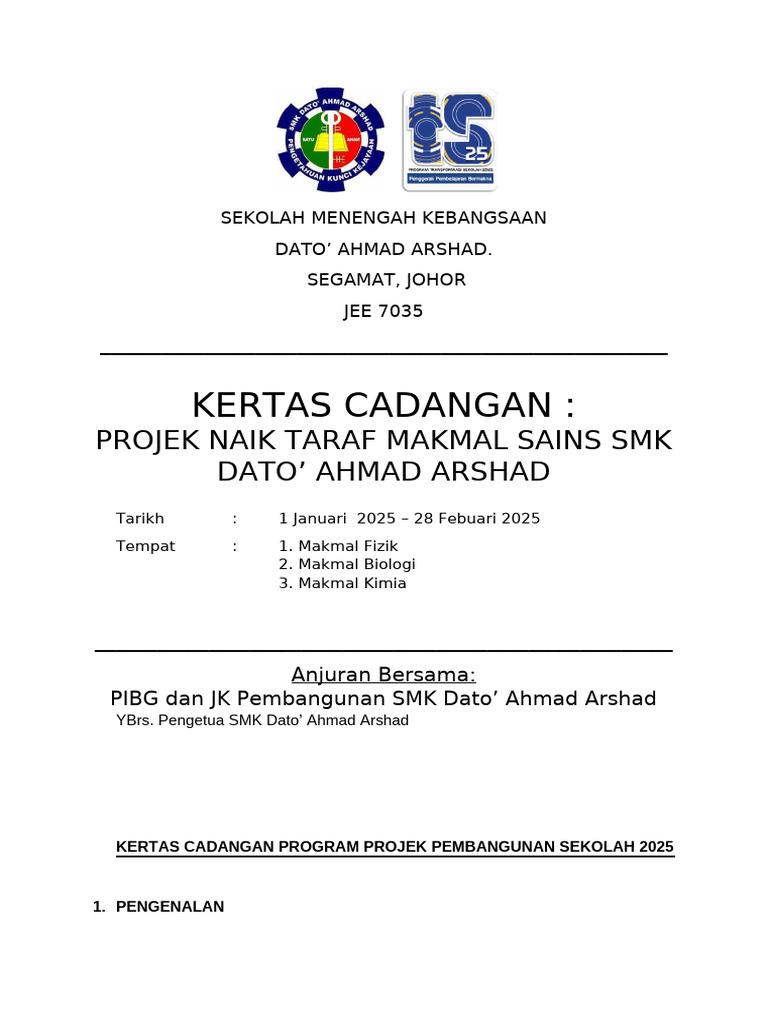 Kertas Kerja Mohon LCD | PDF