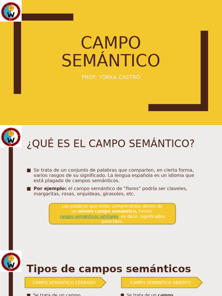 Tipos de Campos Semánticos en Español | PDF | Semántica