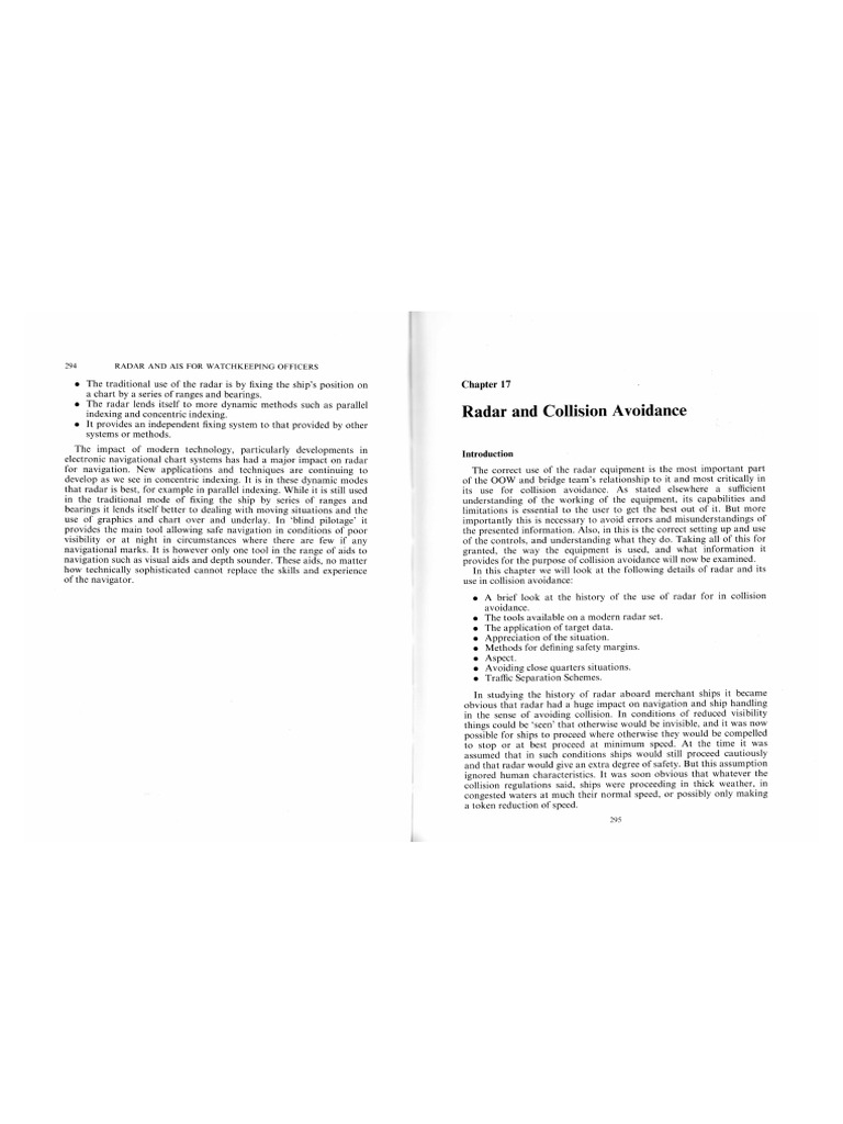 Radar Use in Collision Avoidance | PDF | Navigation