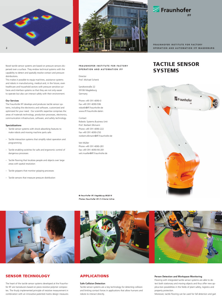 Tactile Sensor Systems Fraunhofer Iff | PDF | Sensor
