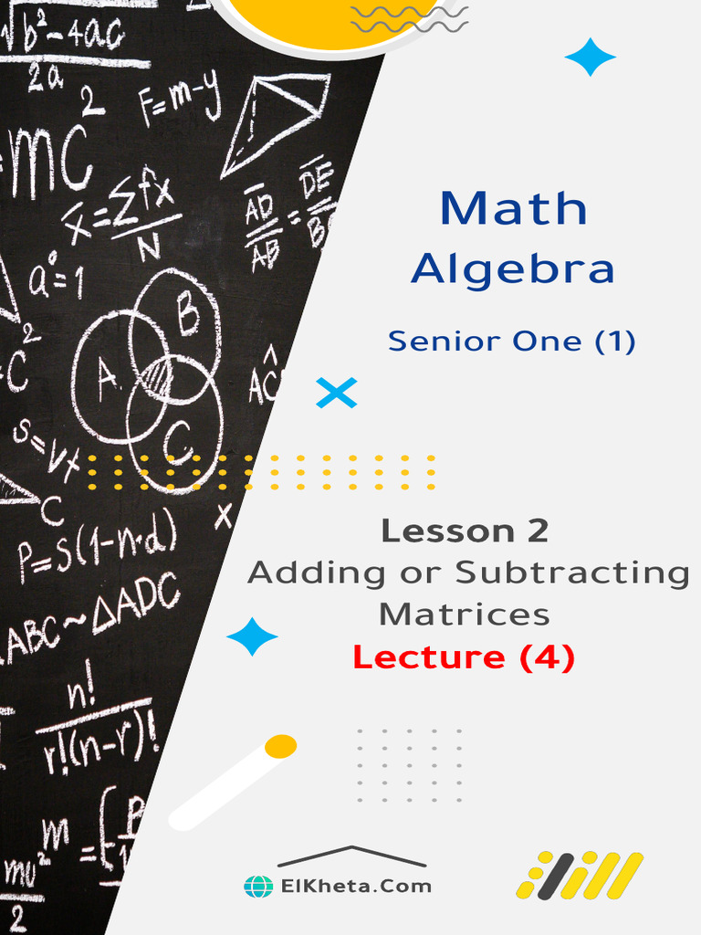 S1 - Math - EN - Algebra - CH 1 - L2 | PDF