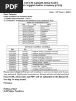 2025 Psle Examination Calendar (Tentative) VF | PDF