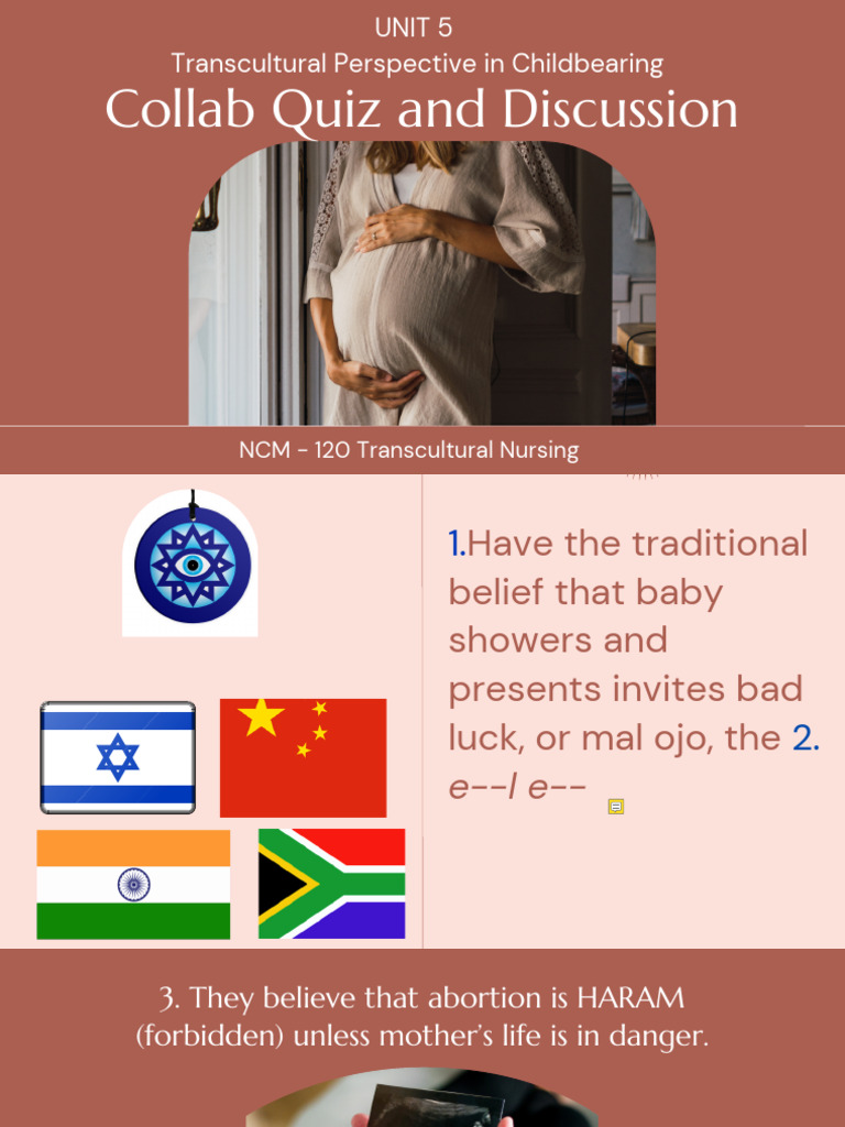 Collaborative Quiz and Discussion | PDF | Pregnancy | Child Care