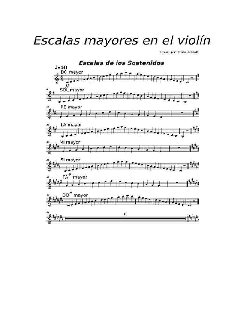 Escalas Violín | PDF