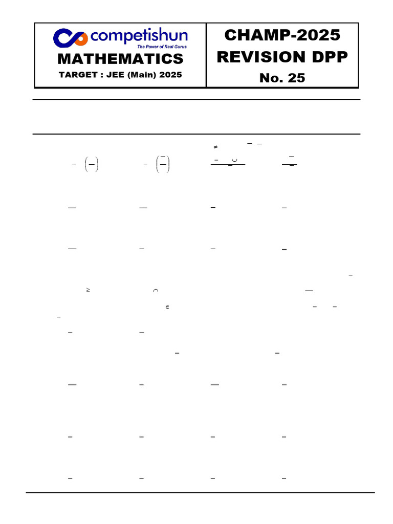 DPP-25 - PC Copy (Probability) | PDF | Statistical Theory | Applied Mathematics